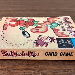Vintage 1962 Bullwinkle Rummy Card Game by Edu Cards - Complete ...