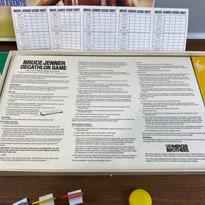 Vintage 1979 Bruce Jenner Decathlon Game by Parker Brothers - Complete ...