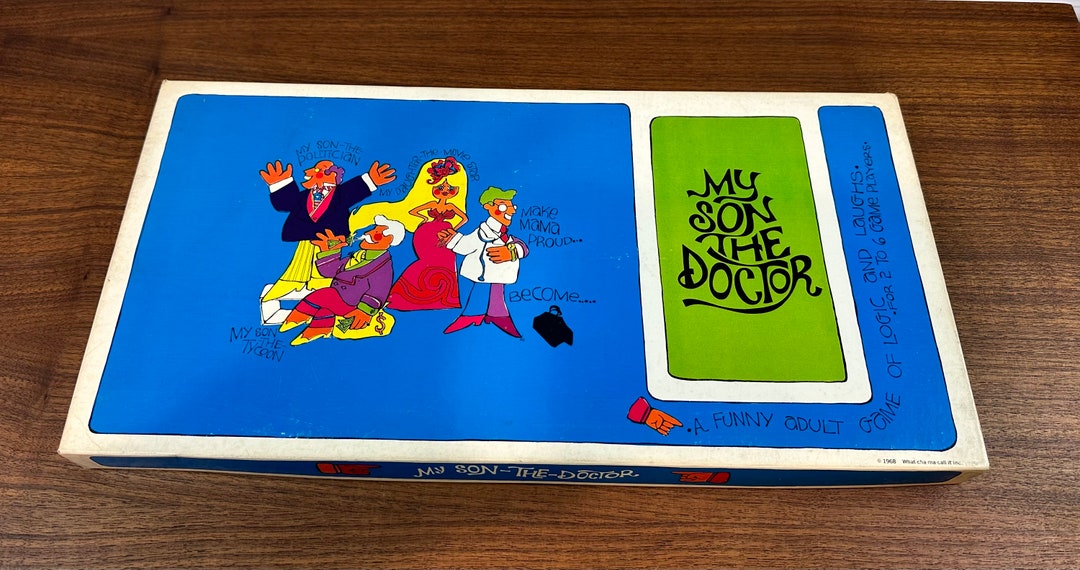 Vintage 1968 My Son the Doctor Board Game: Jewish Humor - Etsy
