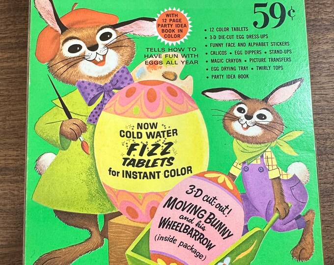 Vintage 1970s PAAS Easter Egg Kit Pure Food Color Kit Includes Cool ...