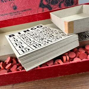 Vintage 1930s? Bingo Set by Milton Bradley - Complete - Collectible ...