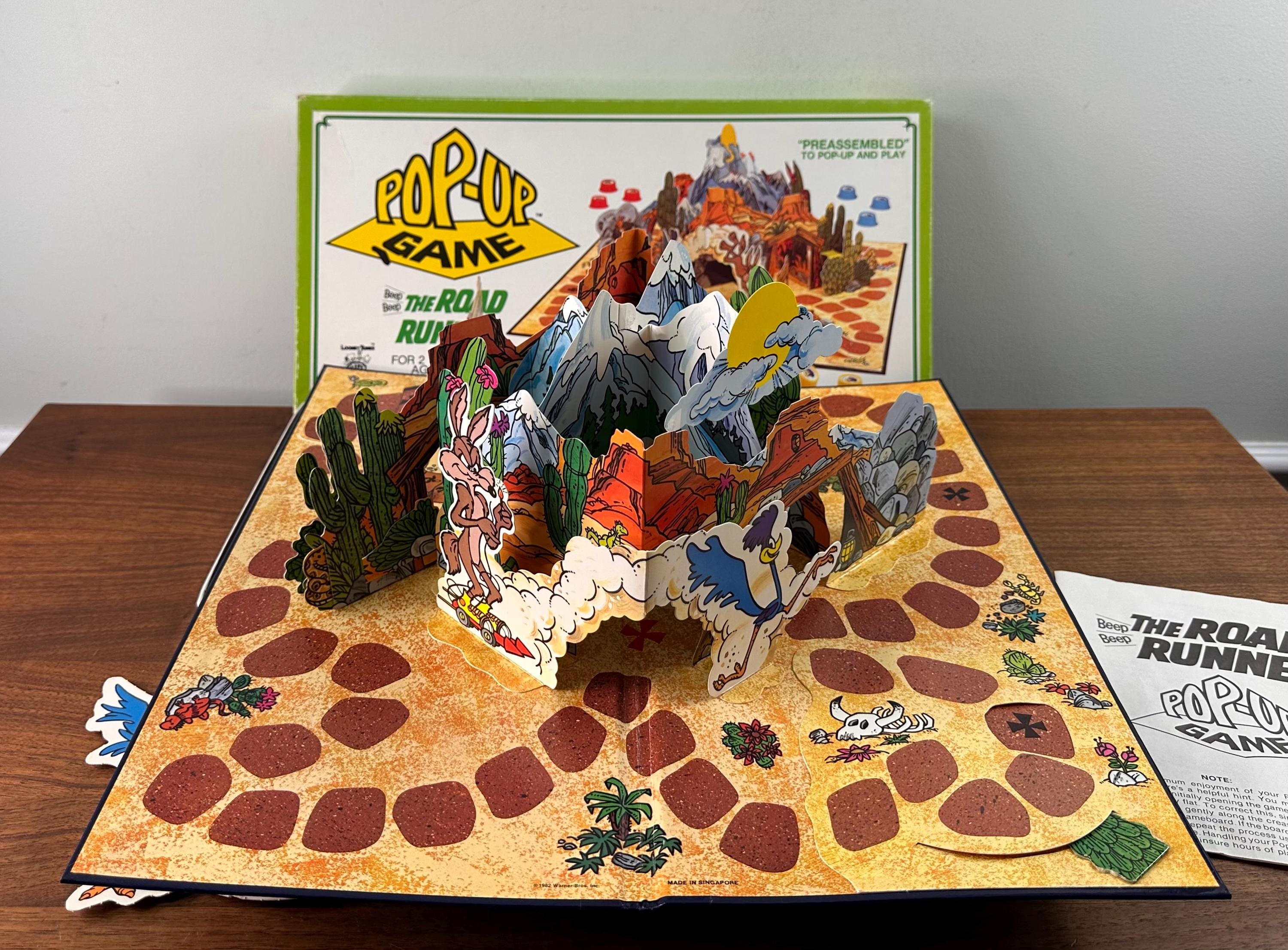 Vintage 1982 Pop up the Road Runner Board Game by Whitman - Complete - Etsy