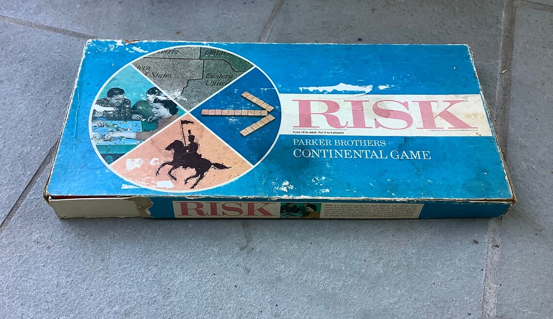 Vintage 1968 RISK Continental Game Complete Game Box has - Etsy.de