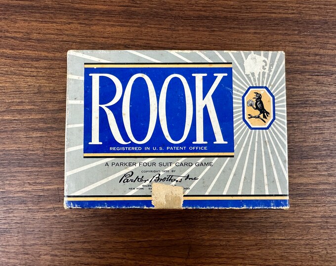 Vintage 1951 date on Rook Card Rook Card Game by Parker Brothers ...