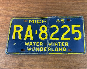Michigan Water Winter Wonderland License Plate - Etsy