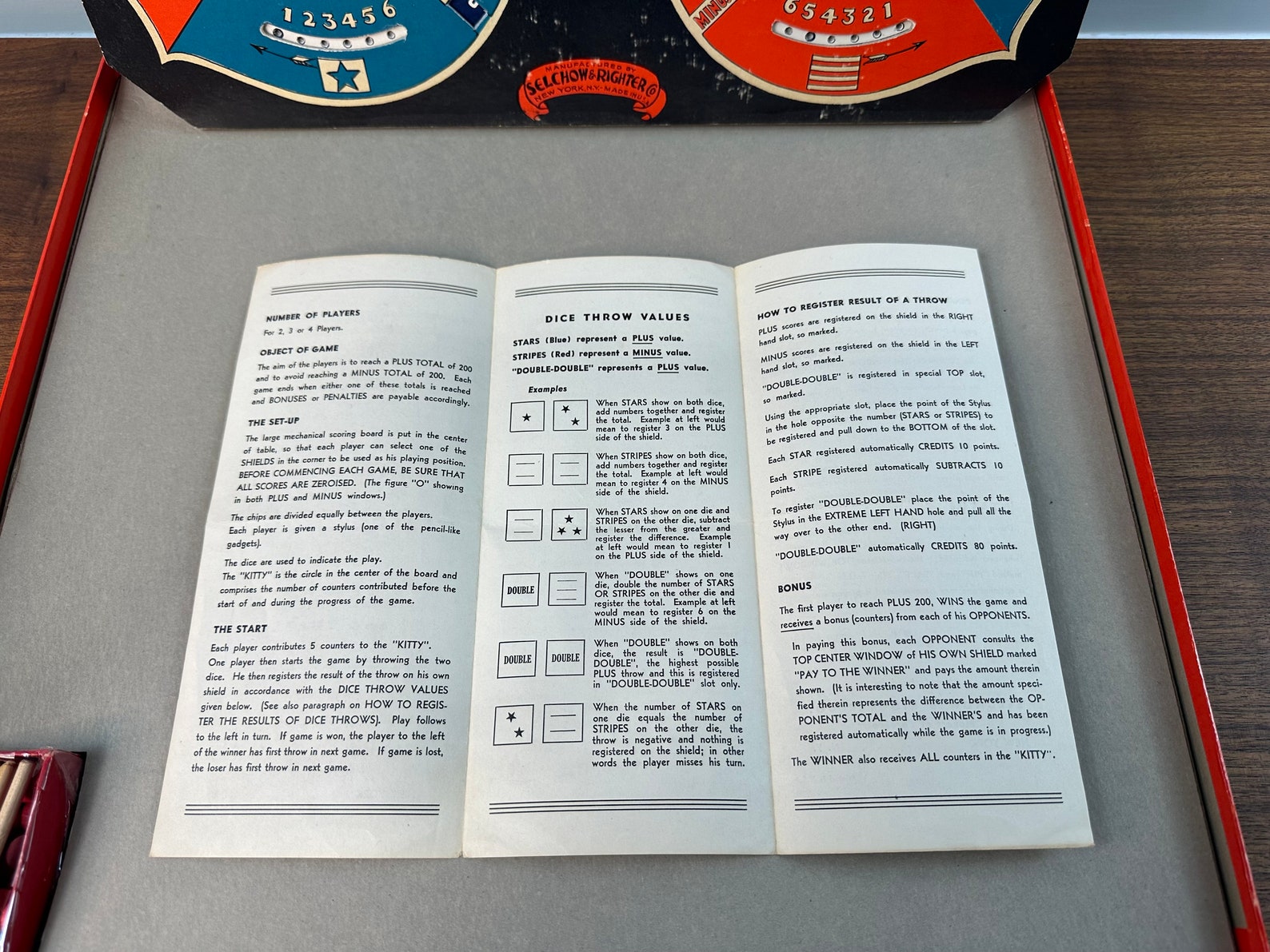 Vintage 1960s Double Double Board Game by Selchow & Richter - Etsy