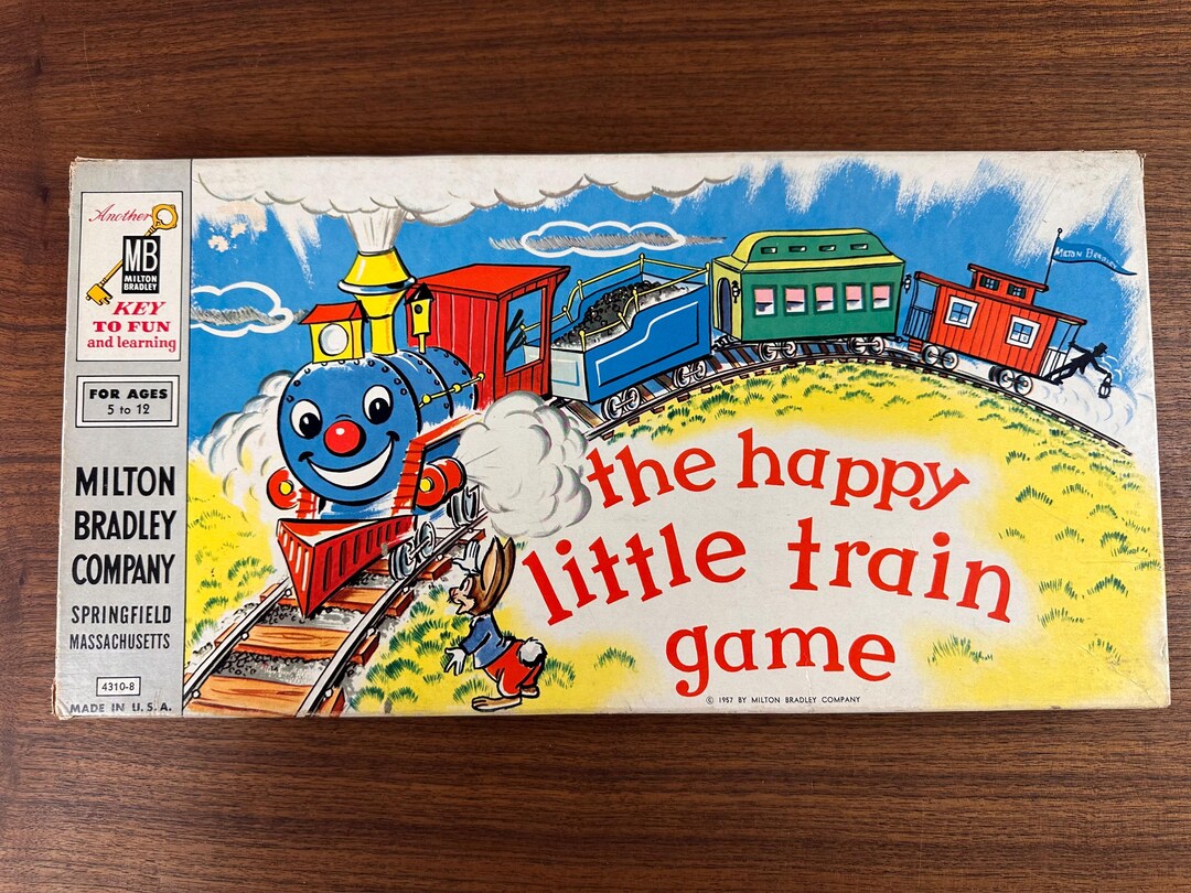 Vintage 1957 Milton Bradley Happy Little Train Game: Complete - Etsy
