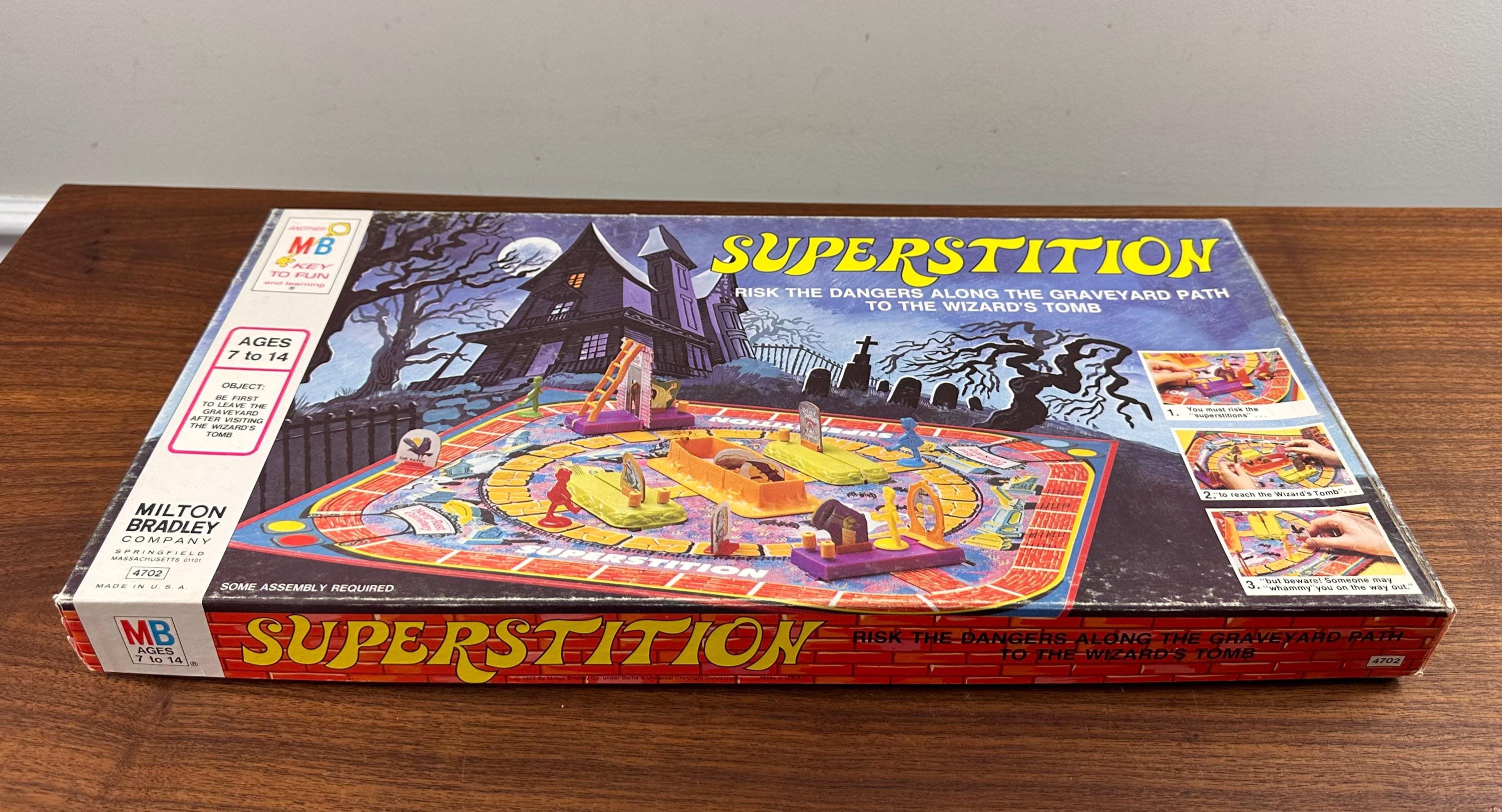 Vintage 1977 Superstition Board Game by Milton Bradley -complete - Good ...
