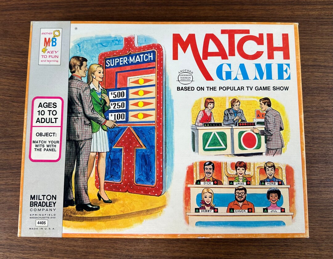 Vintage 1974 Match Game Board Game Based on TV Show - Etsy