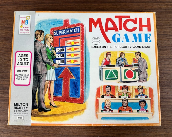 Vintage 1974 Match Game - Board Game - Based on TV Show - Etsy