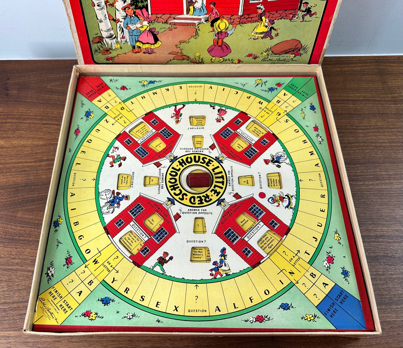 Vintage 1952 Little Red School House Game by Parker Brothers - Etsy