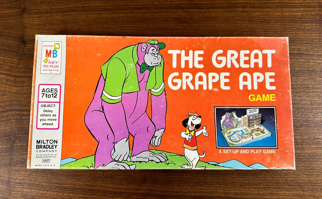 Vintage 1975 Great Grape Ape Board Game – Milton Bradley, Complete - Etsy