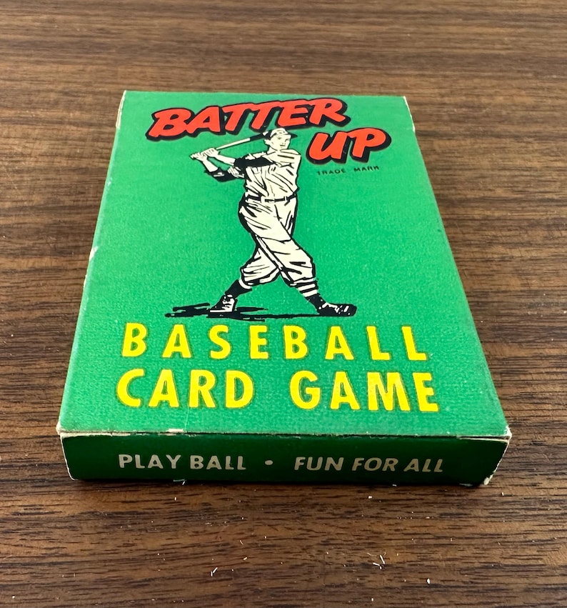 Vintage 1949 Batter up Baseball Card Game by Ed-u-cards - Complete - Etsy