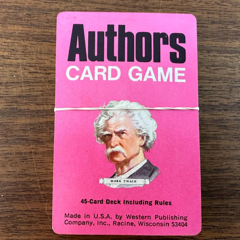 Authors Card Game - Etsy
