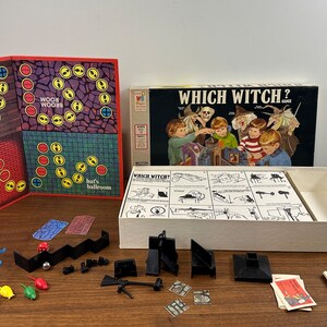 Vintage 1970 Which Witch Board Game - Complete (version With Folding ...