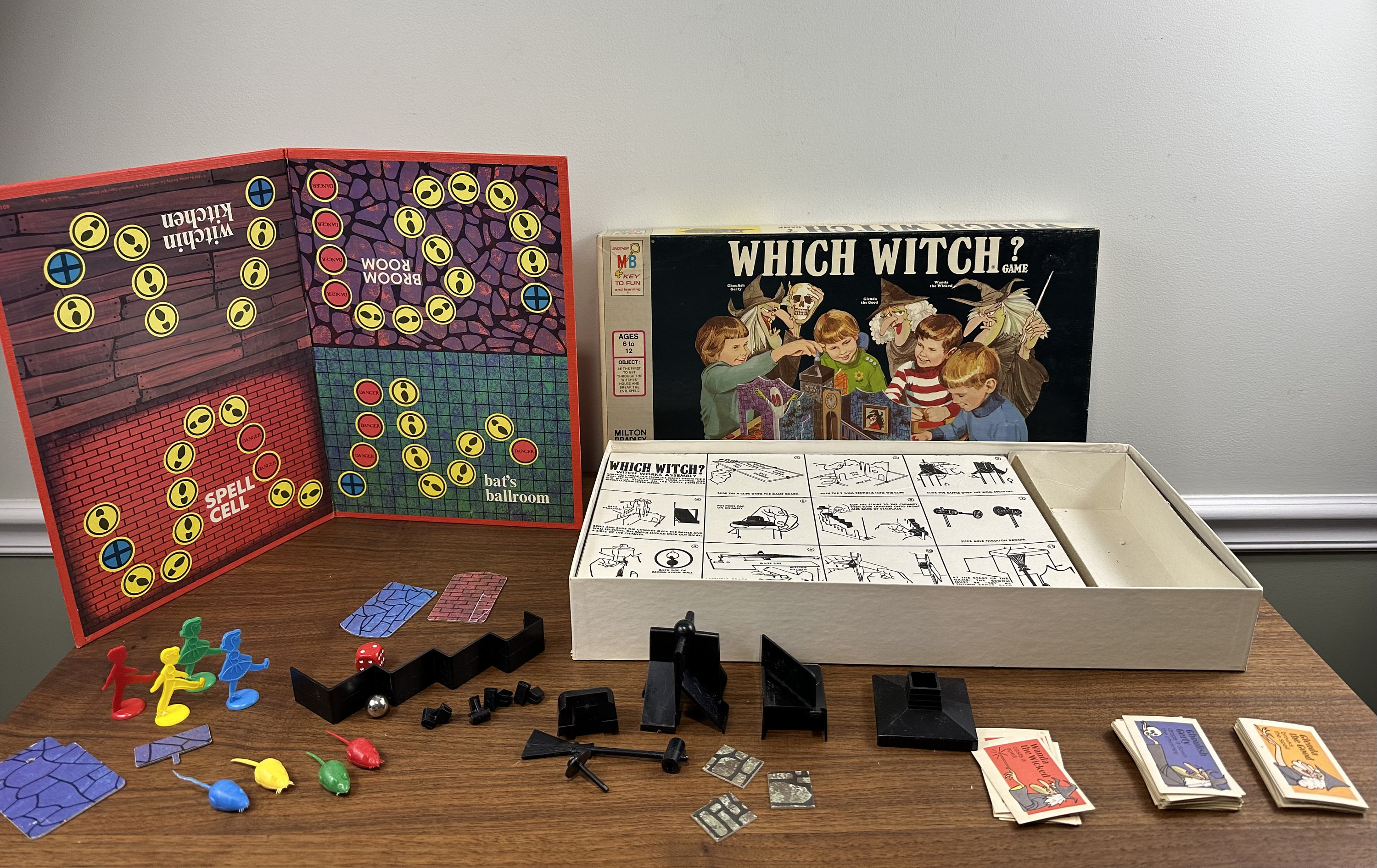 Vintage 1970 Which Witch Board Game - Complete (version With Folding ...