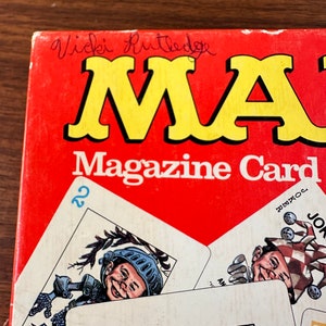 Vintage 1979 Mad Magazine Card Game Alfred E. Neuman Complete - Etsy