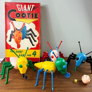 Vintage 1949 GIANT Cootie Game: Complete Set With Dreidel - Etsy