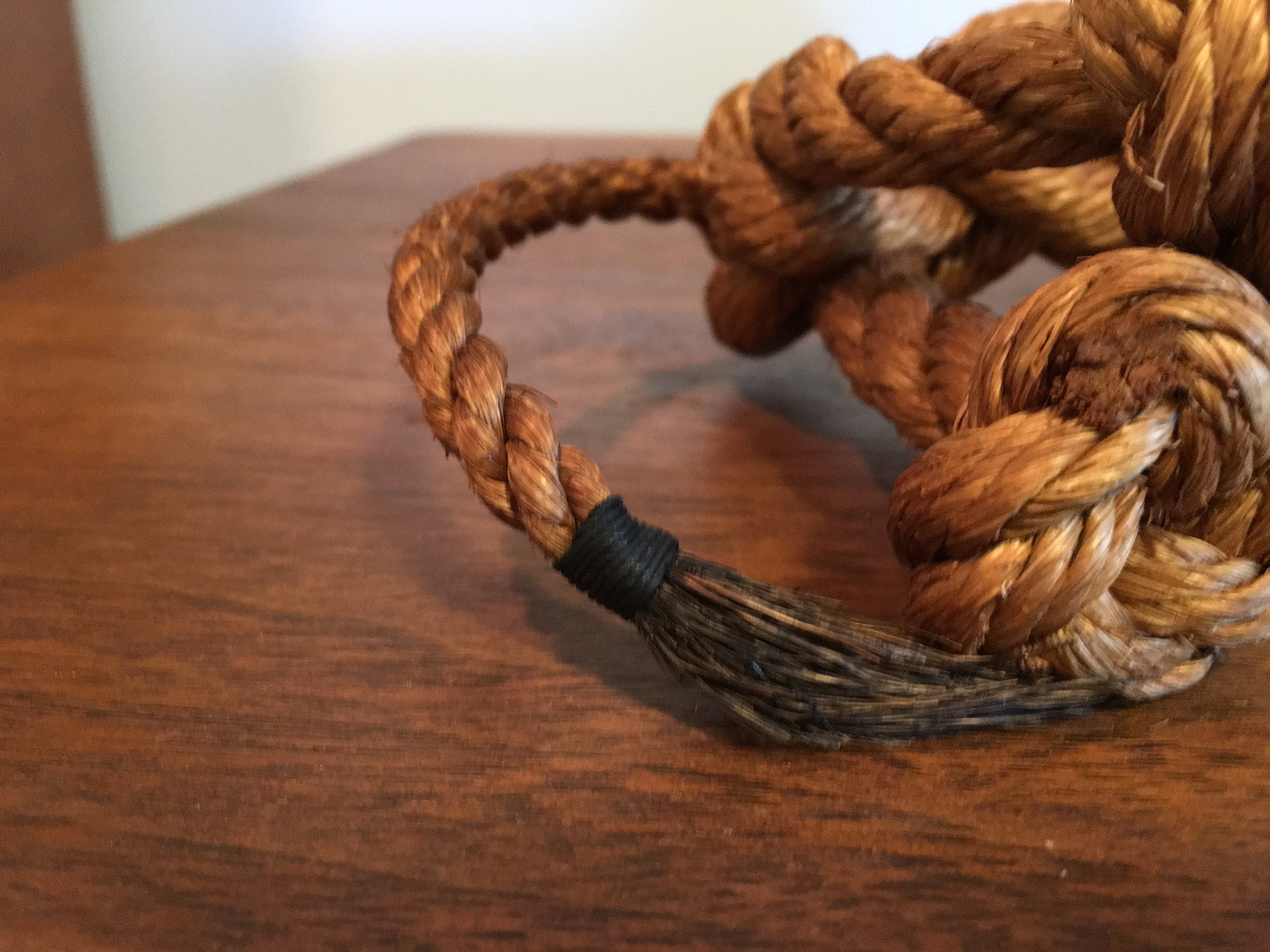 Vintage 1950s-60s Danish Braided Rope/Jute Small Lion by | Etsy