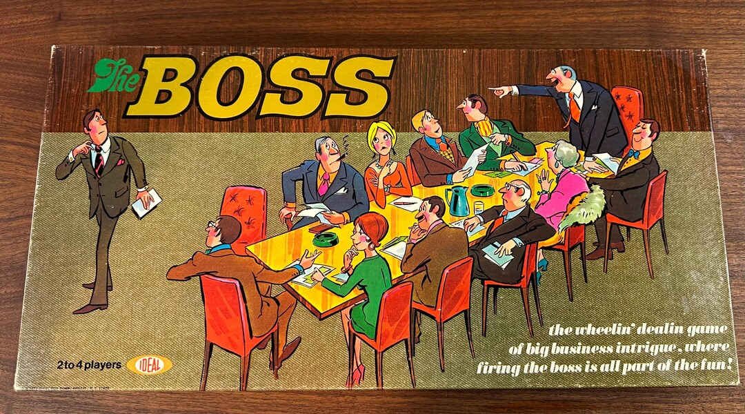 Vintage 1972 the Boss Board Game by Ideal - Complete - Overall Great ...