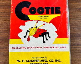Vintage 1949 Cootie Game Complete - Etsy