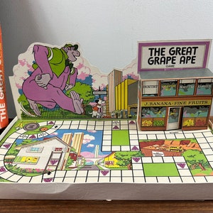 Vintage 1975 Great Grape Ape Board Game – Milton Bradley, Complete - Etsy