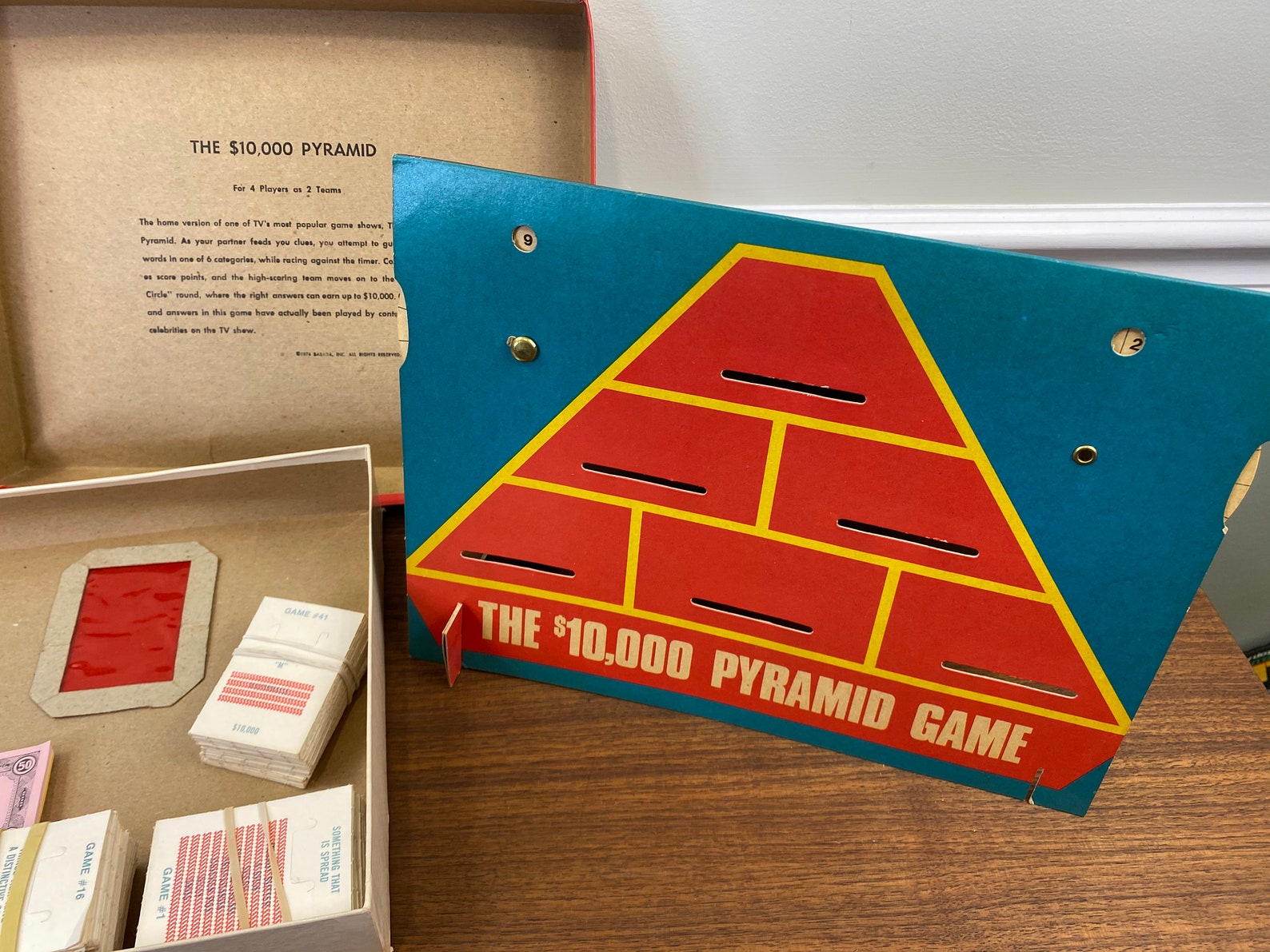 Vintage 1974 10000 Dollar Pyramid Game TV Show Board Game Etsy
