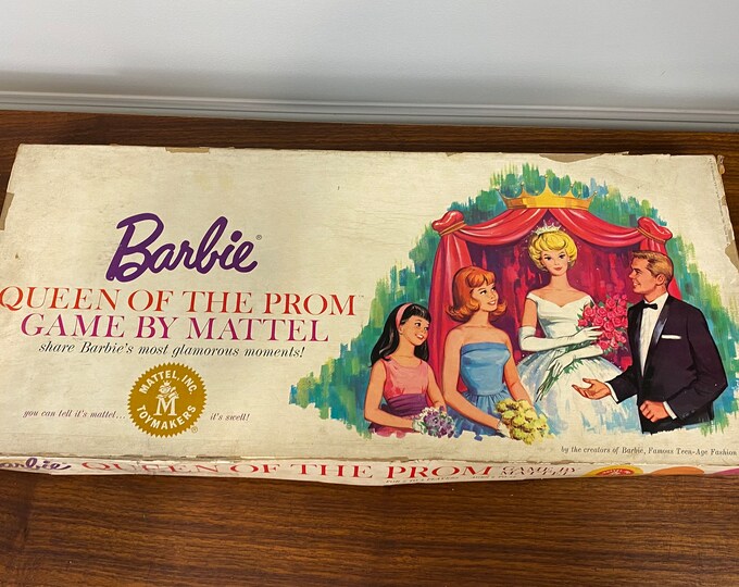 Vintage 1963 Barbie Queen of the Prom Board Game by Mattel - Rarer ...