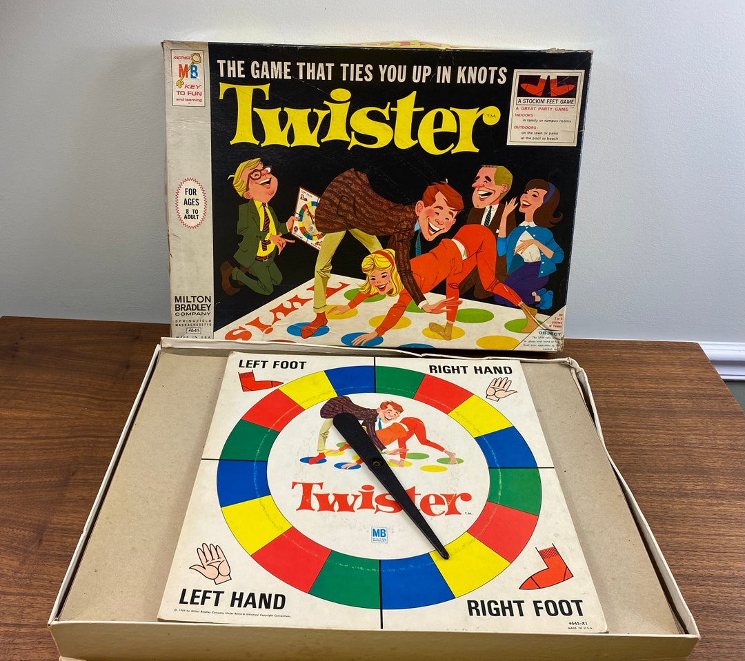 Vintage 1966 Milton Bradley TWISTER GAME Original First Edition - Etsy