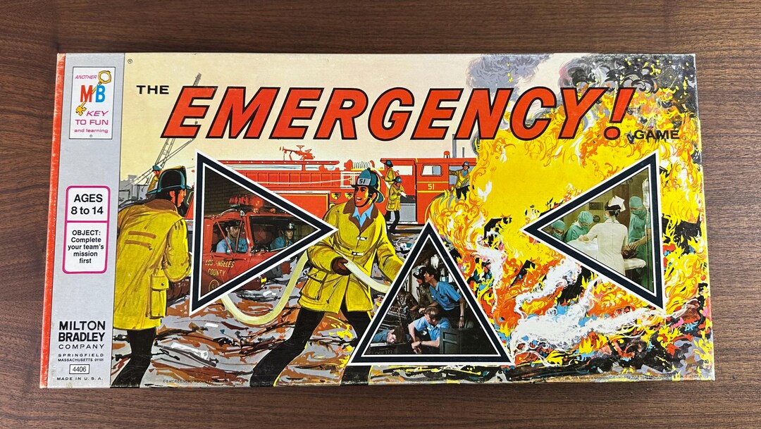 Vintage 1974 Emergency! Board Game by Milton Bradley - Complete ...