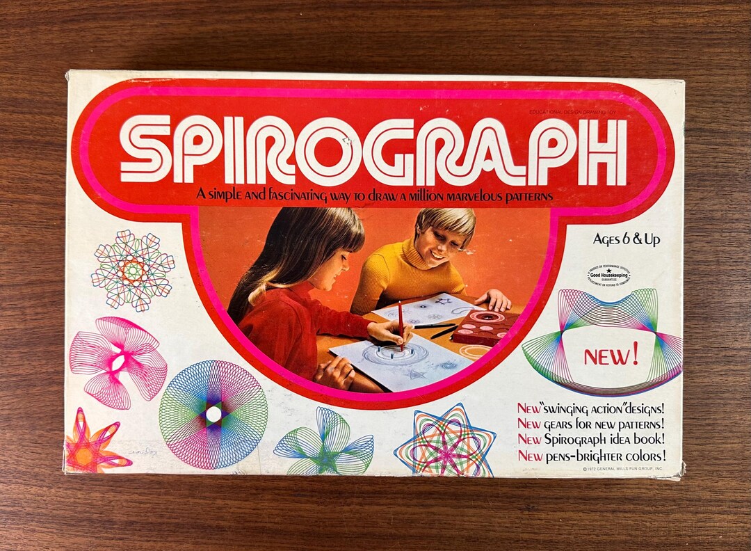 Vintage 1972 Kenner Spirograph Drawing Toy - Etsy