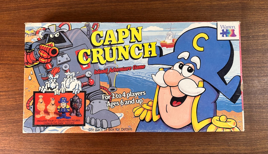 Vintage 1986 Cap'n Crunch Island Adventure Board Game by Warren Games ...