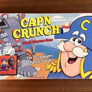 Vintage 1986 Cap'n Crunch Island Adventure Board Game by Warren Games ...