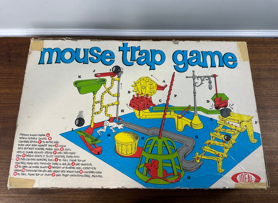 Vintage 1963 Original Mouse Trap Game by Ideal Complete Pretty Good ...