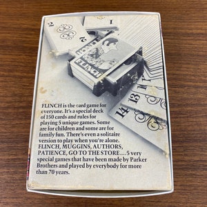 Vintage 1976 Flinch Card Game by Parker Brothers -complete - Awesome ...