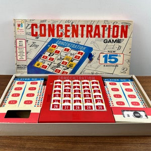 Vintage 1970 Concentration Board Game - Complete 15th Edition - Repairs ...