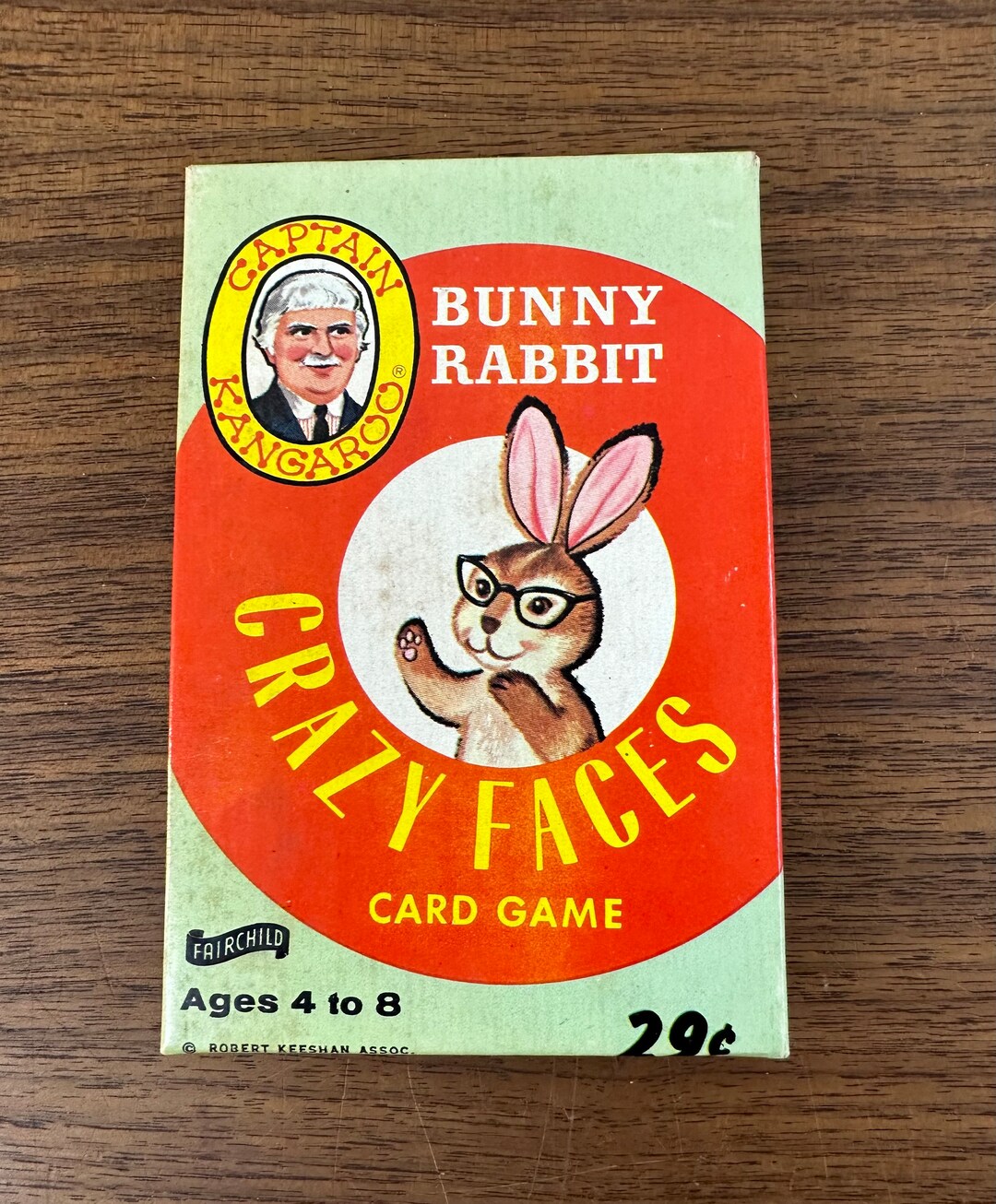 Vintage 1960s Captain Kangaroo Bunny Rabbit Crazy Faces Card Game ...
