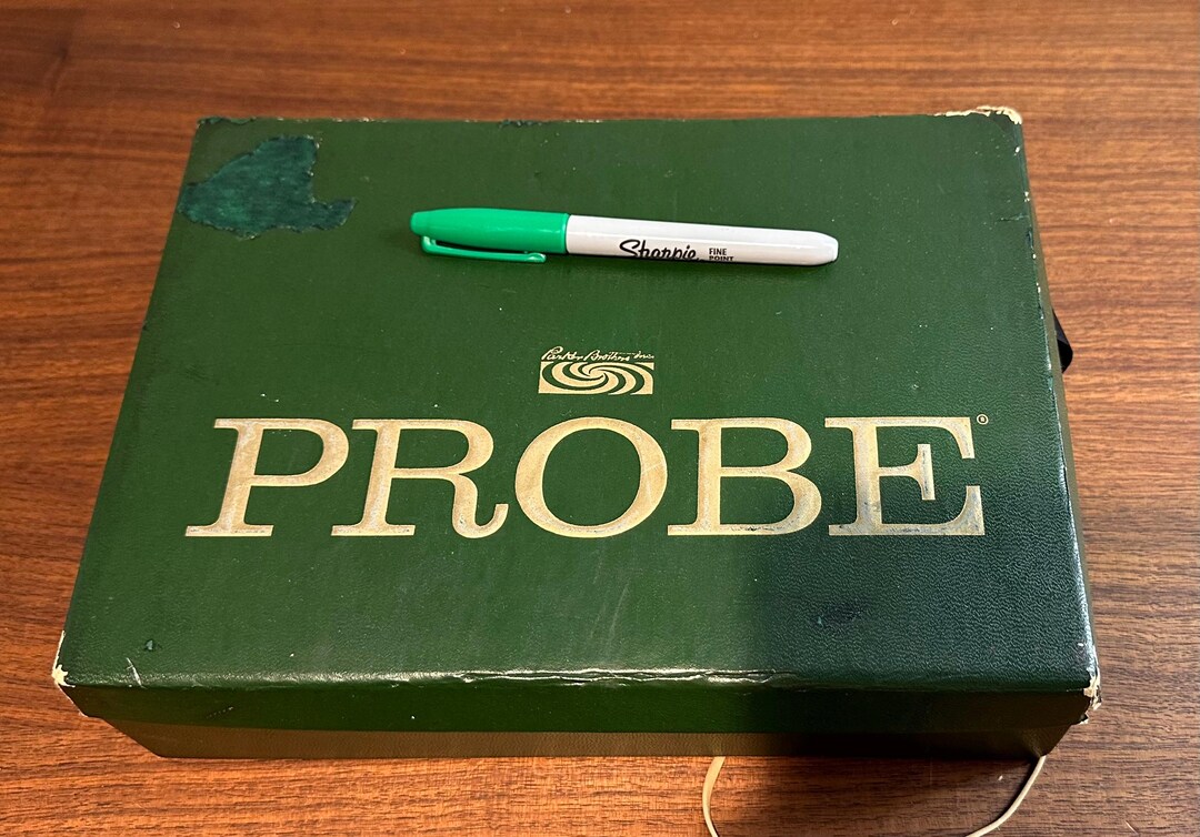 Vintage 1964 Parker Brothers Probe - Green Hinged Box Needs Repair ...