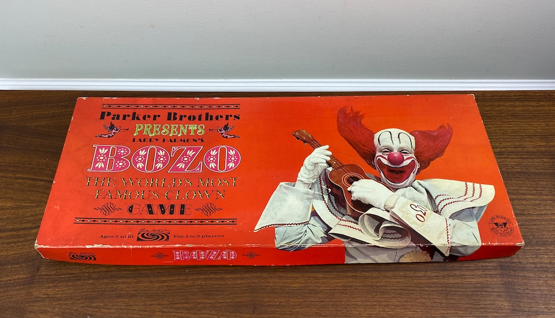 Vintage 1967 Larry Harmon Bozo the Clown Board Game With Additional ...