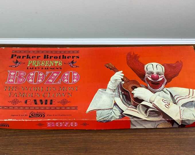 Vintage 1967 Larry Harmon Bozo the Clown Board Game With Additional ...