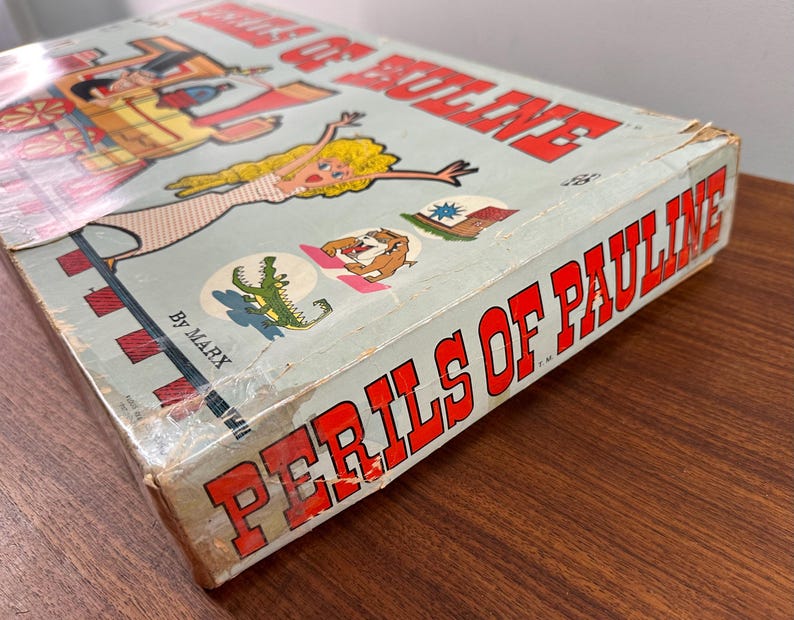 Vintage 1974 Peril of Pauline Board Game by Marx - Etsy