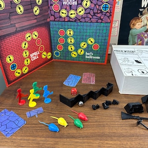 Vintage 1970 Which Witch Board Game - Complete (version With Folding ...