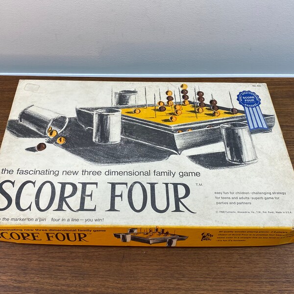 Score Four Game - Etsy