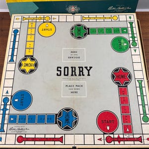 Vintage 1954 Sorry! Board Game - Parker Brothers Complete Edition - Etsy