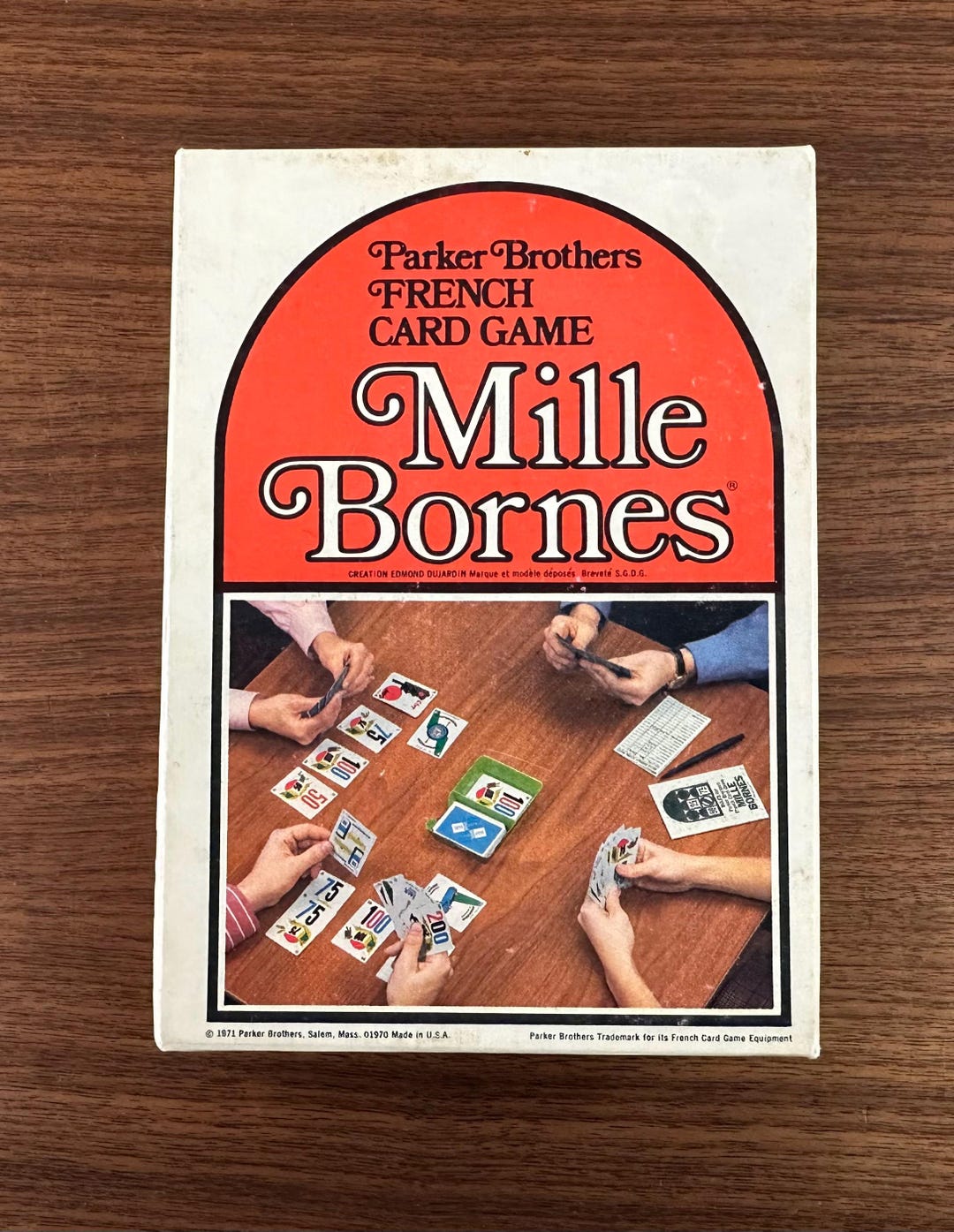 Vintage 1971 Mille Bornes French/english Card Game by Parker Brothers ...
