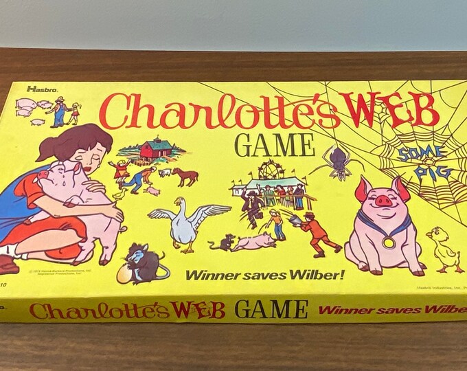 Vintage 1974 Charlotte's Web Board Game by Hasbro - Complete - Etsy