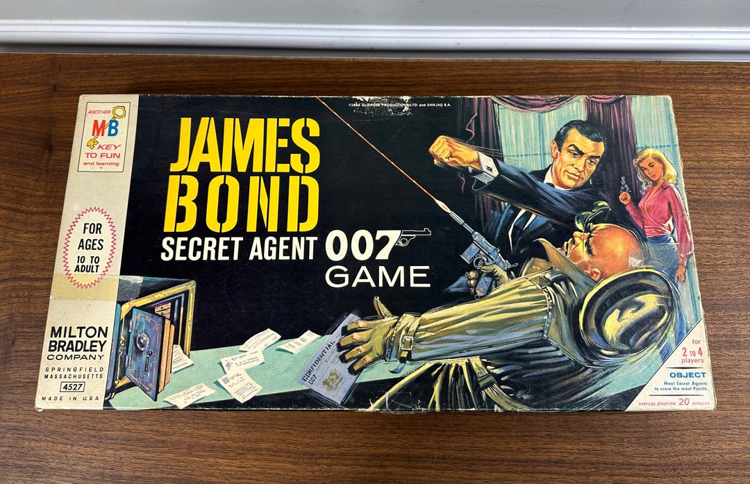 Vintage 1964 James Bond 007 Secret Agent Game Milton Bradley - Complete ...