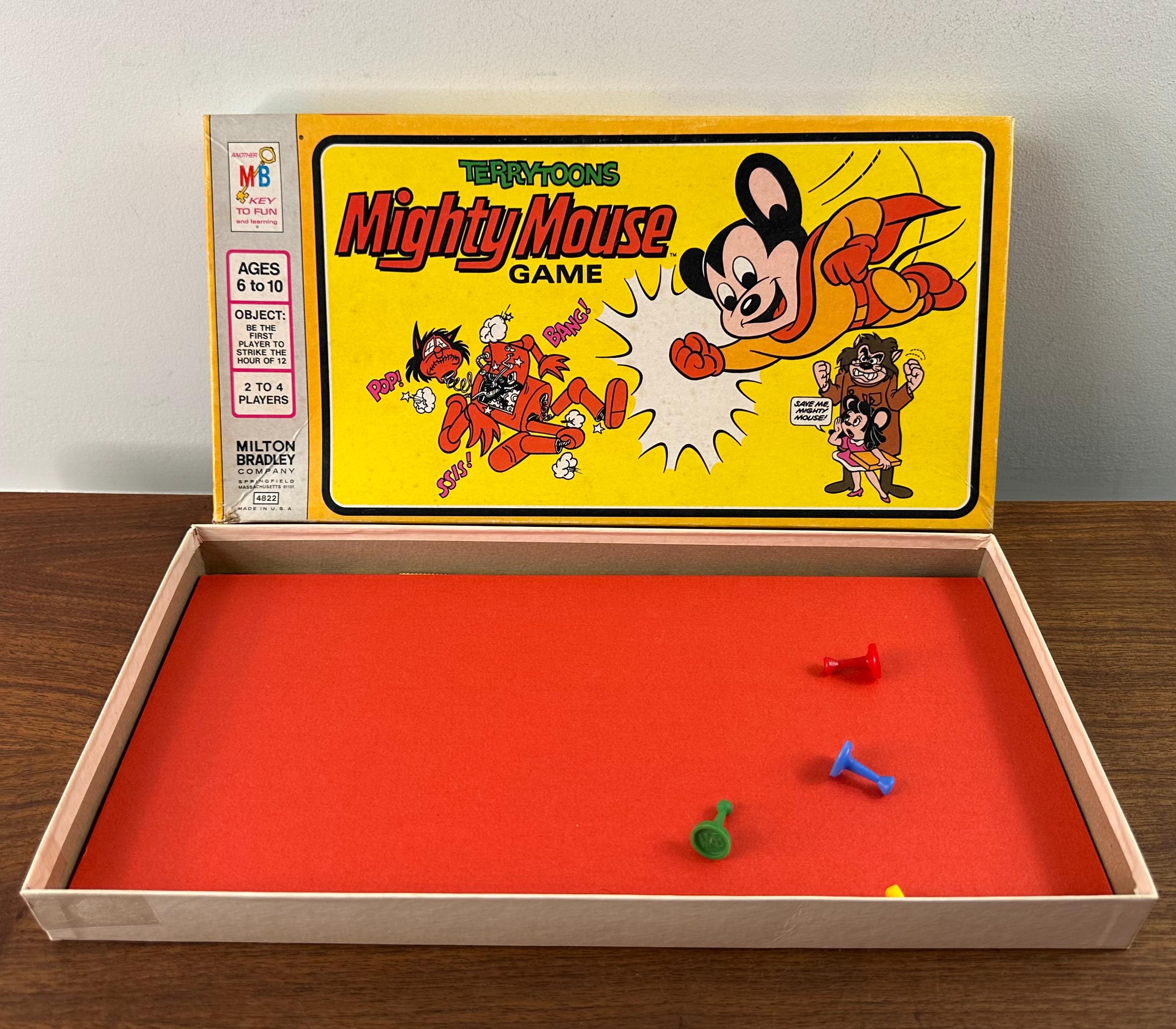 Vintage 1978 Mighty Mouse Terrytoons Game by Milton Bradley - Complete ...