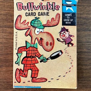 Vintage 1962 Bullwinkle Rummy Card Game by Edu Cards - Complete ...