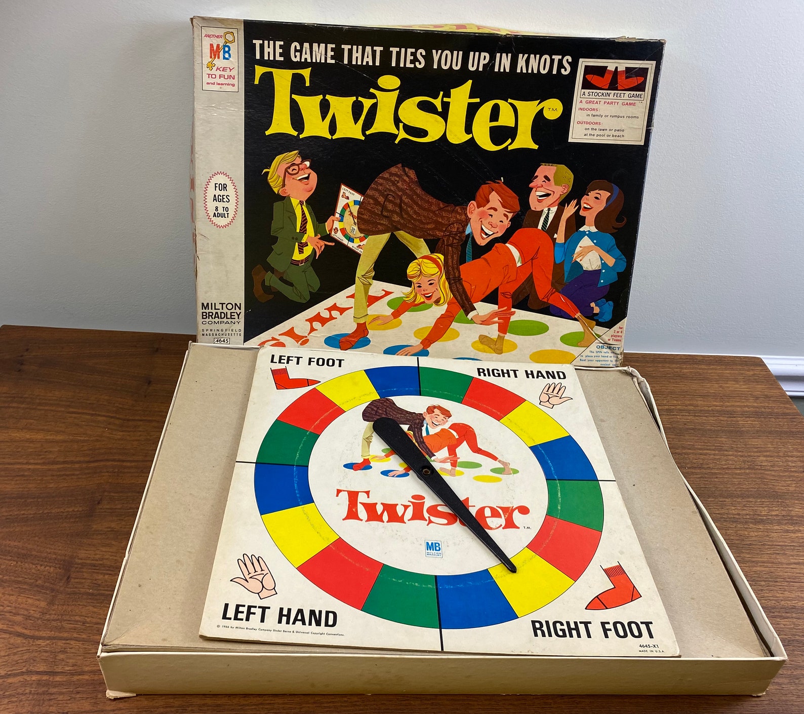 Vintage 1966 Milton Bradley TWISTER GAME Original First Edition - Etsy
